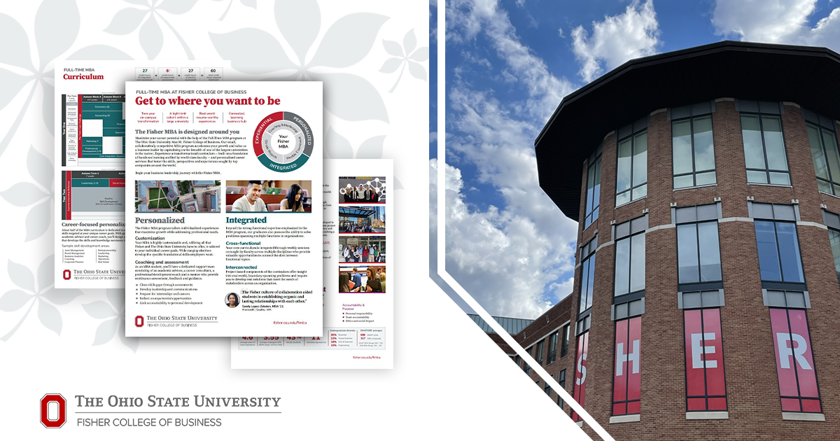Full-Time MBA | Ohio State Fisher College of Business