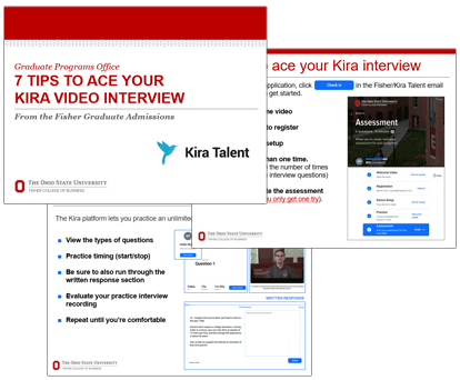 Kira Video Interview | Ohio State Fisher | Graduate Programs Office